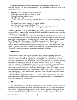 Enterprise Representation An Analysis Of+Standards Issues | PDF