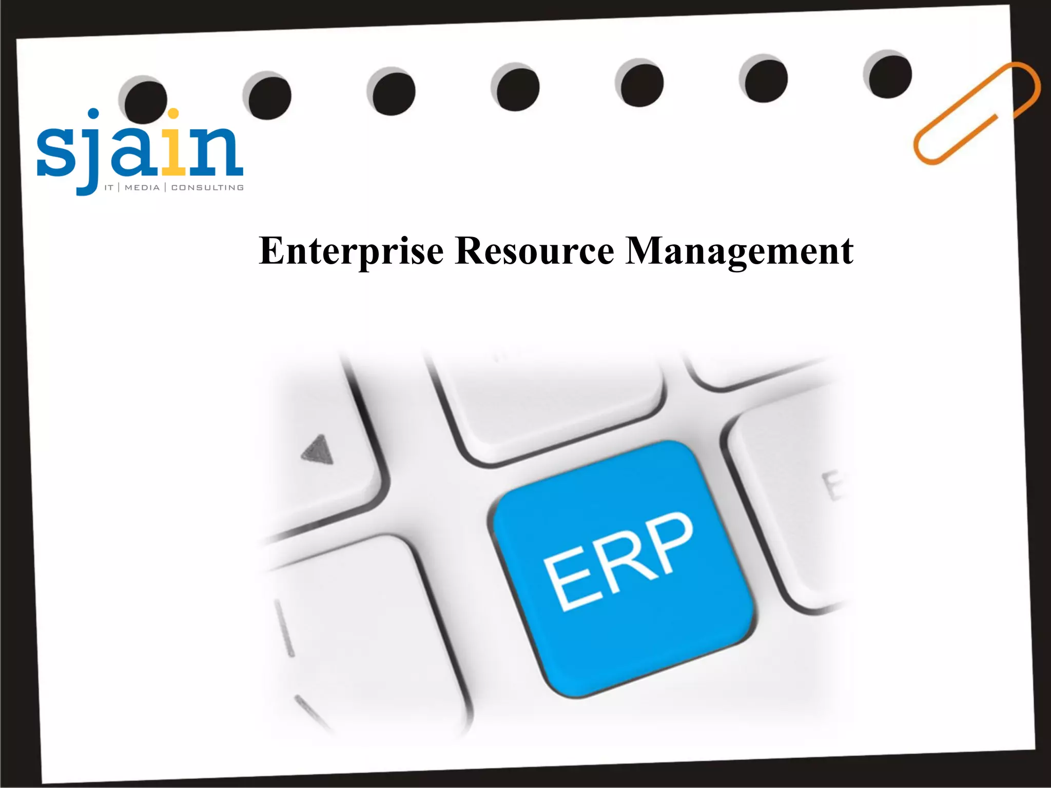 Enterprise resource management | PDF