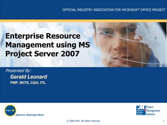 Enterprise Resource Management Using MS Project Server 2007 | PDF