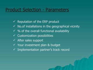 Enterprise resource planning | PPT