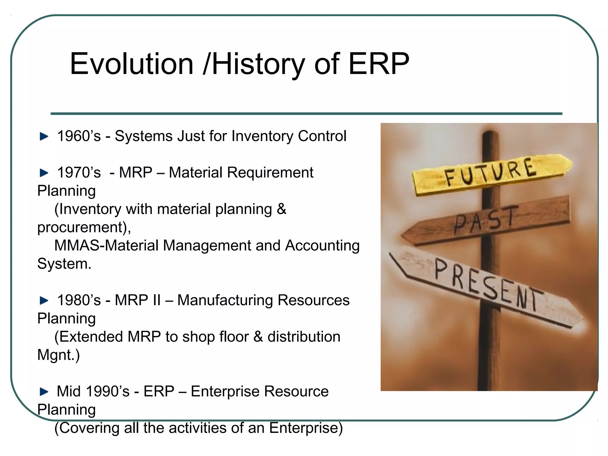 Enterprise Resource Planning(ERP) | PPT