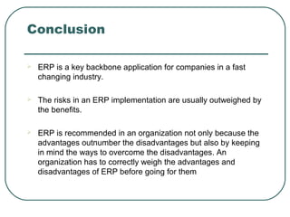 Enterprise Resource Planning(ERP) | PPT