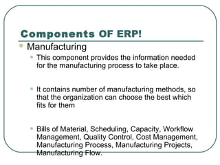 Enterprise Resource Planning(ERP) | PPT