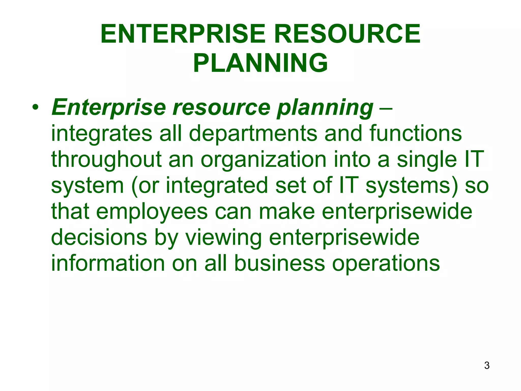 Enterprise resource planning & collaboration | PPT