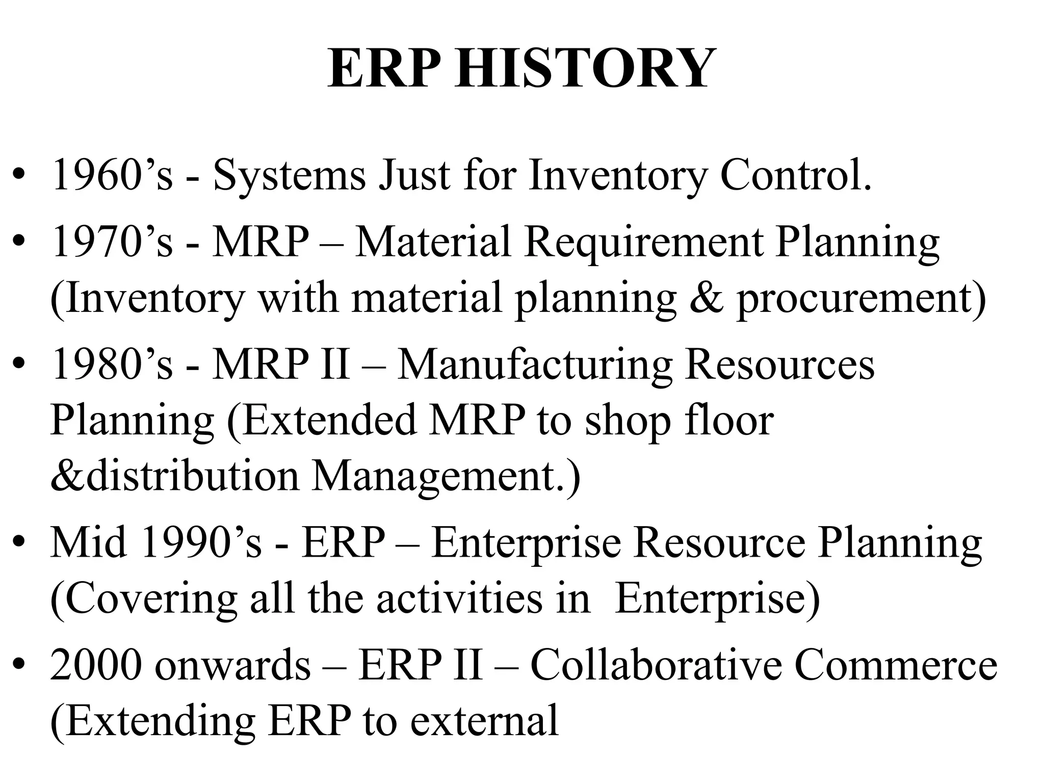 Enterprise resource planning erp | PPTX
