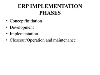 Enterprise resource planning erp | PPTX