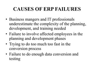 Enterprise resource planning erp | PPTX