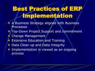 Enterprise Resource Planning (erp) | PPT