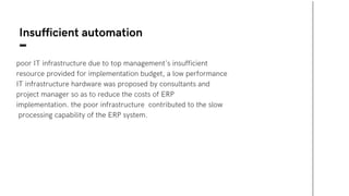 Enterprise resource planning risks | PPT