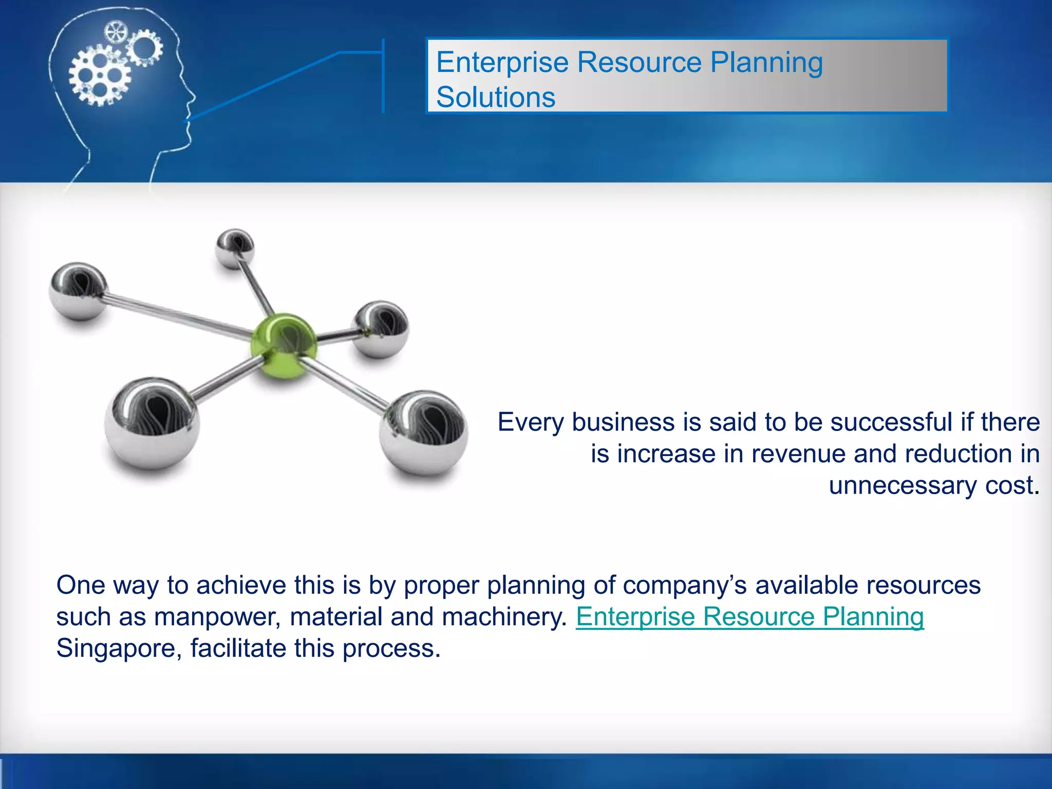 Enterprise resource planning solutions | PPT