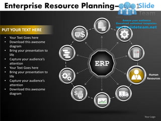 Enterprise resource planning style 1 powerpoint presentation slides db ...