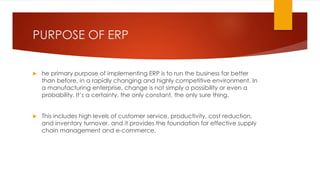 Enterprise resource planning system | PPT