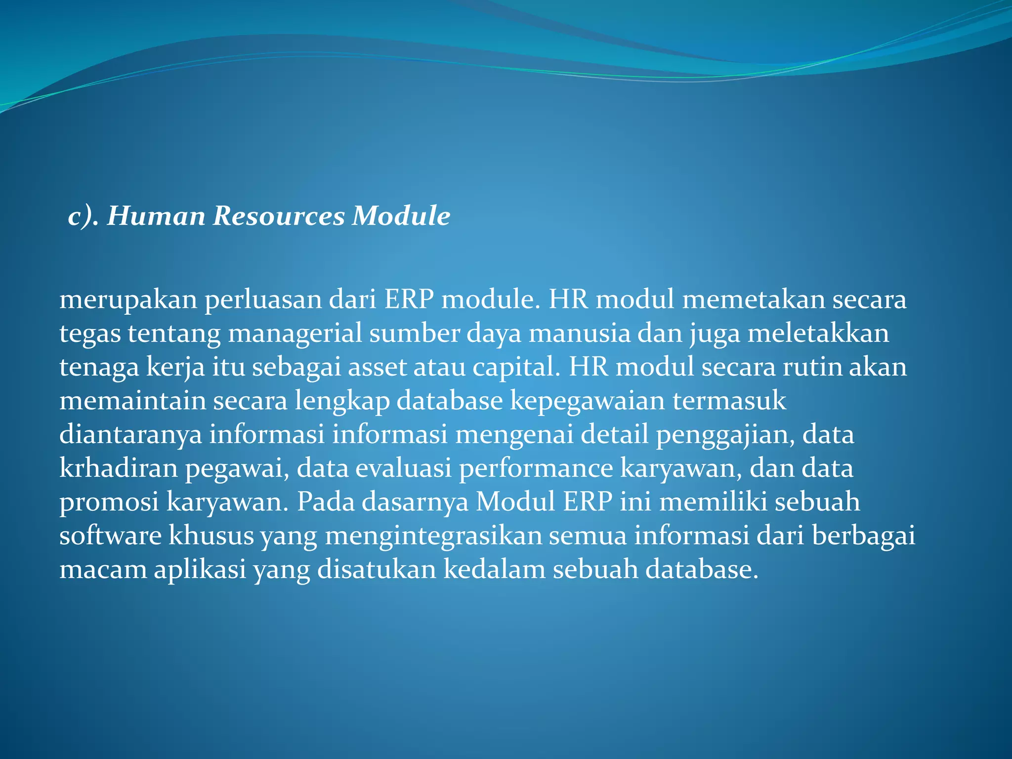 Enterprise resources planning | PPTX