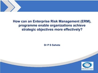 Enterprise Risk Management Erm | PPTX