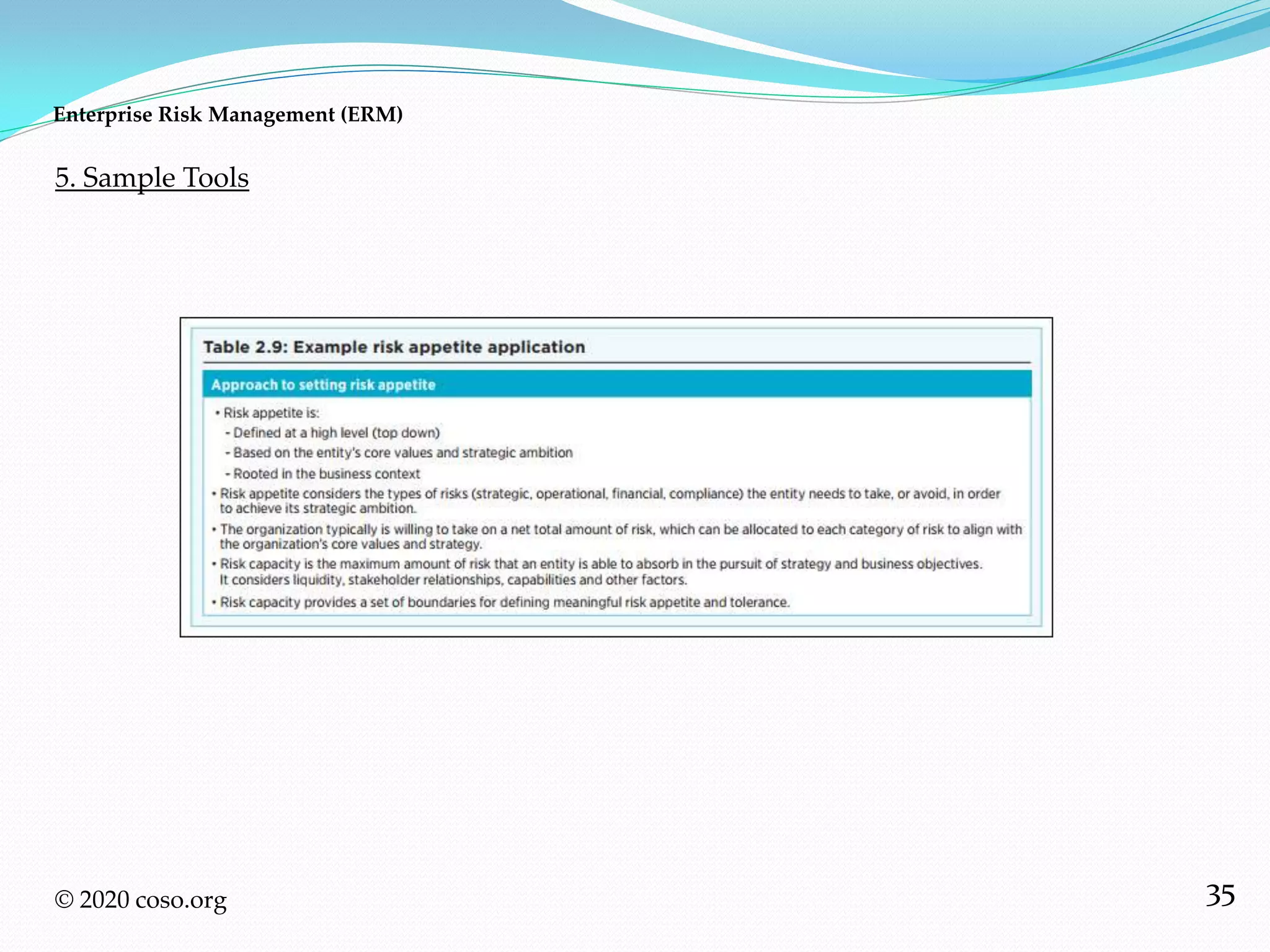 Enterprise Risk Management (ERM) Framework 2020 | PDF