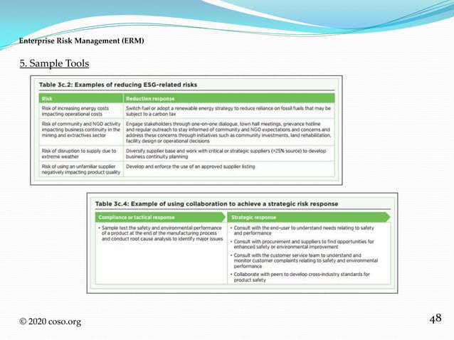 Enterprise Risk Management (ERM) Framework 2020 | PDF