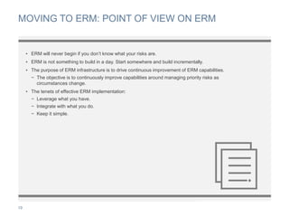 Enterprise risk management summary approach guide | PDF | Business ...