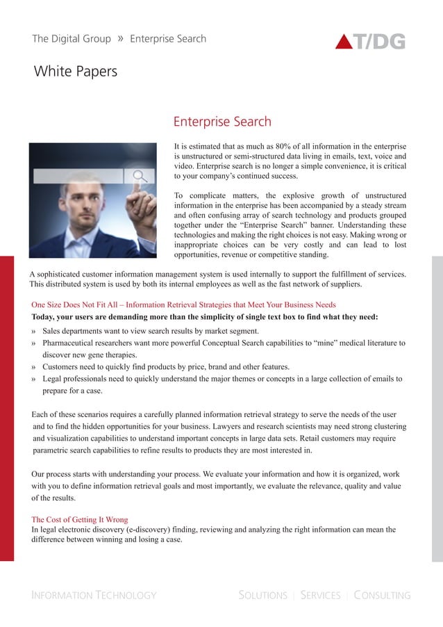 Enterprise Search - Information Retrieval Strategies that Meet Your ...