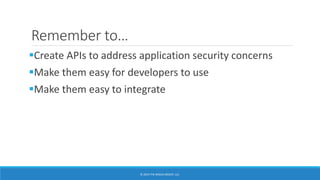 Enterprise Security APIs | PPT