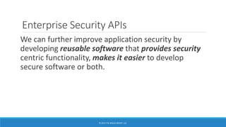 Enterprise Security APIs | PPT