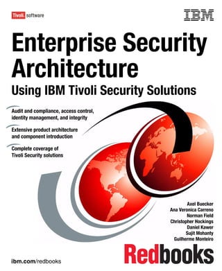 Enterprise security architecture using ibm tivoli security solutions ...