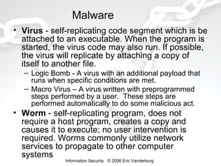Information Security Lesson 2 - Attackers and Attacks - Eric Vanderburg ...
