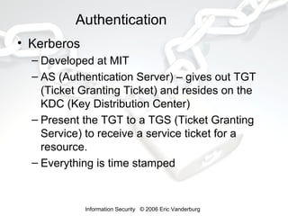 Information Security Lesson 3 - Basics - Eric Vanderburg | PPT