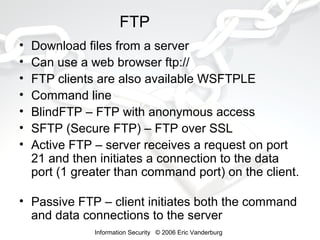 Information Security Lesson 7 - Remote Access - Eric Vanderburg | PPT