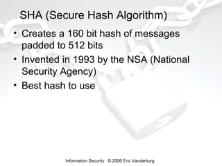 Information Security Lesson 8 - Cryptography - Eric Vanderburg | PPT ...