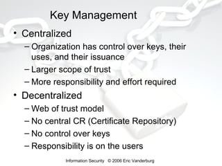 Information Security Lesson 9 - Keys - Eric Vanderburg | PPT | Internet ...