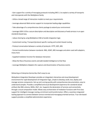 Enterprise Service Bus Features and Advantages.docx