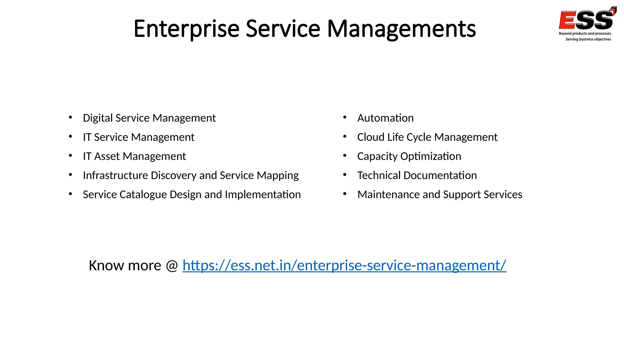 Enterprise Service Managements PPT .pptx