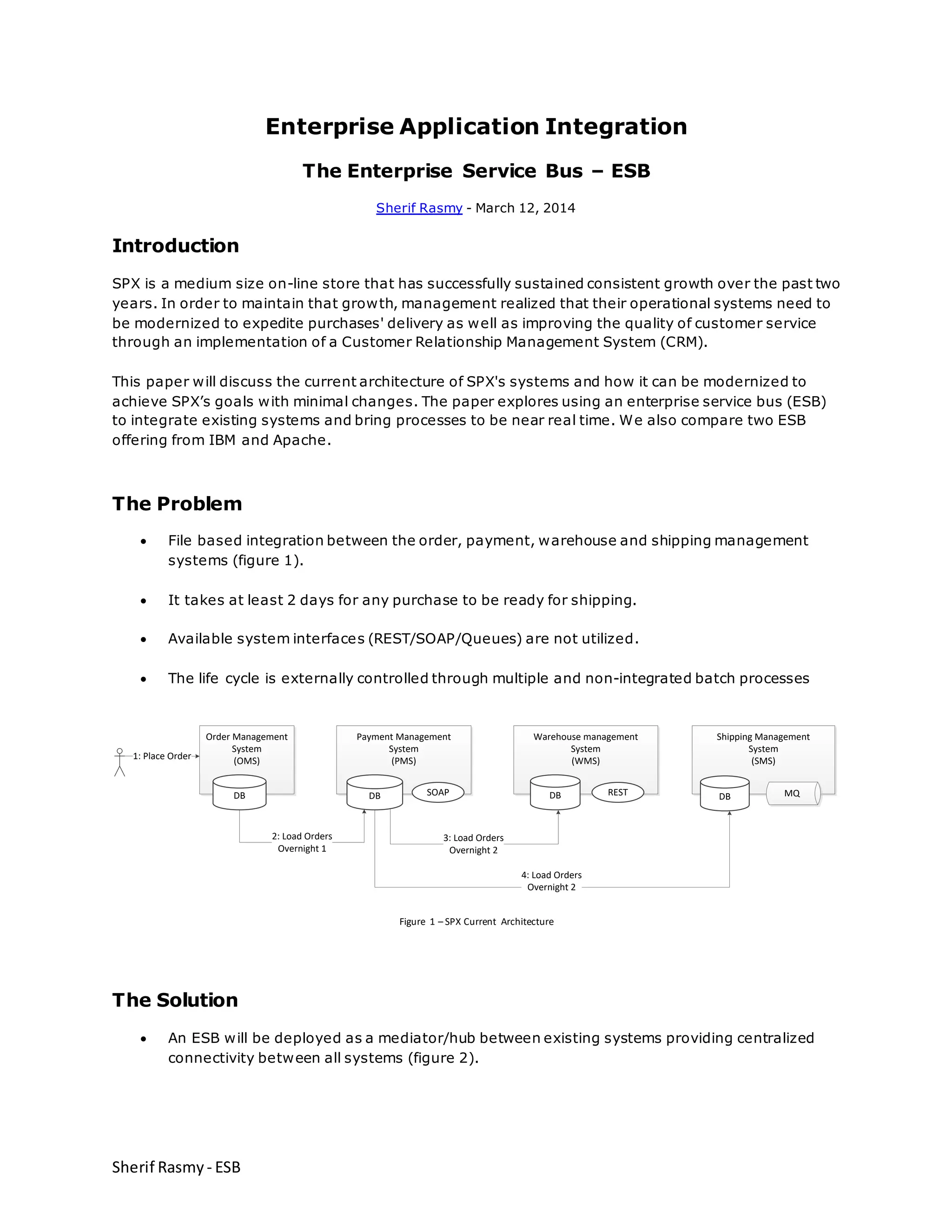 Enterprise Servie Bus - Enterprise Application Integration | PDF