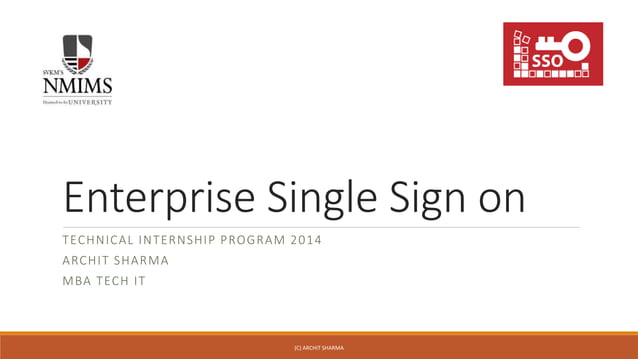 Enterprise single sign on | PPT