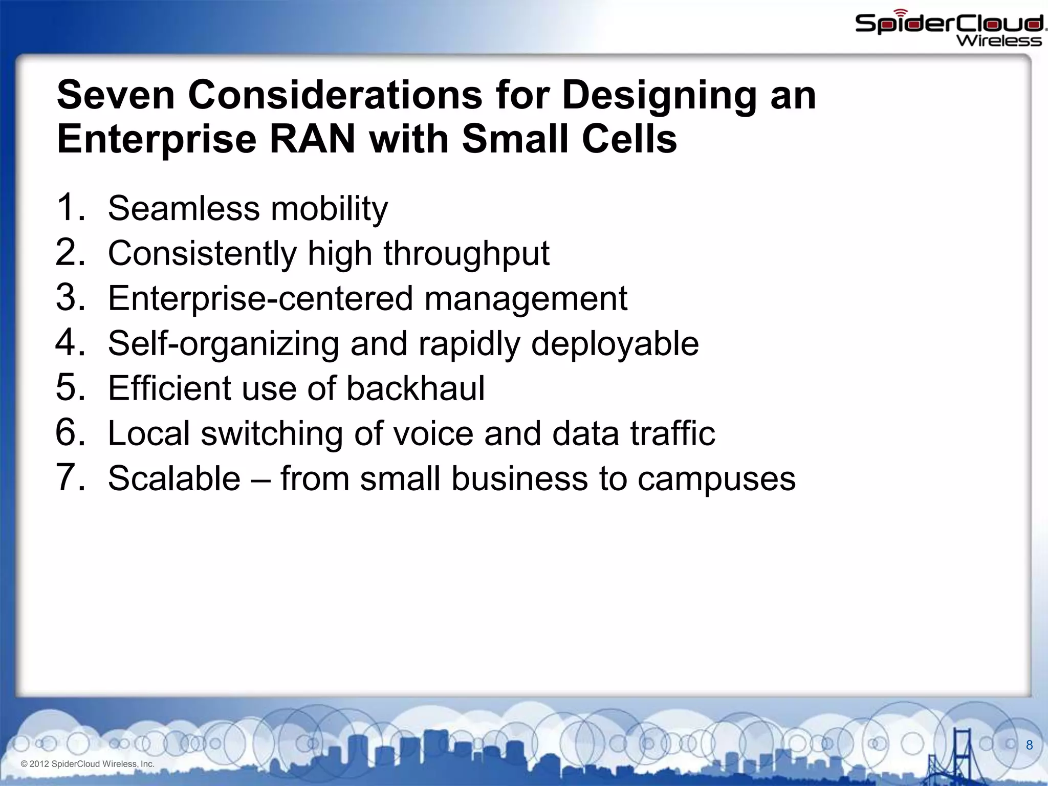 Enterprise small cell architecture webinar | PPTX