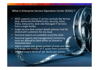IT - Enterprise Service Operation Center | PDF
