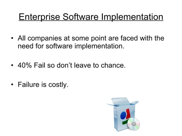 Enterprise Software Implementation | PPT