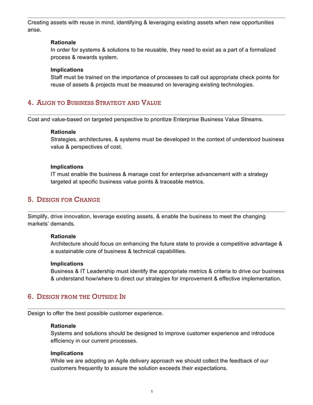Enterprise solution design principles | PDF | IT and Internet Support ...