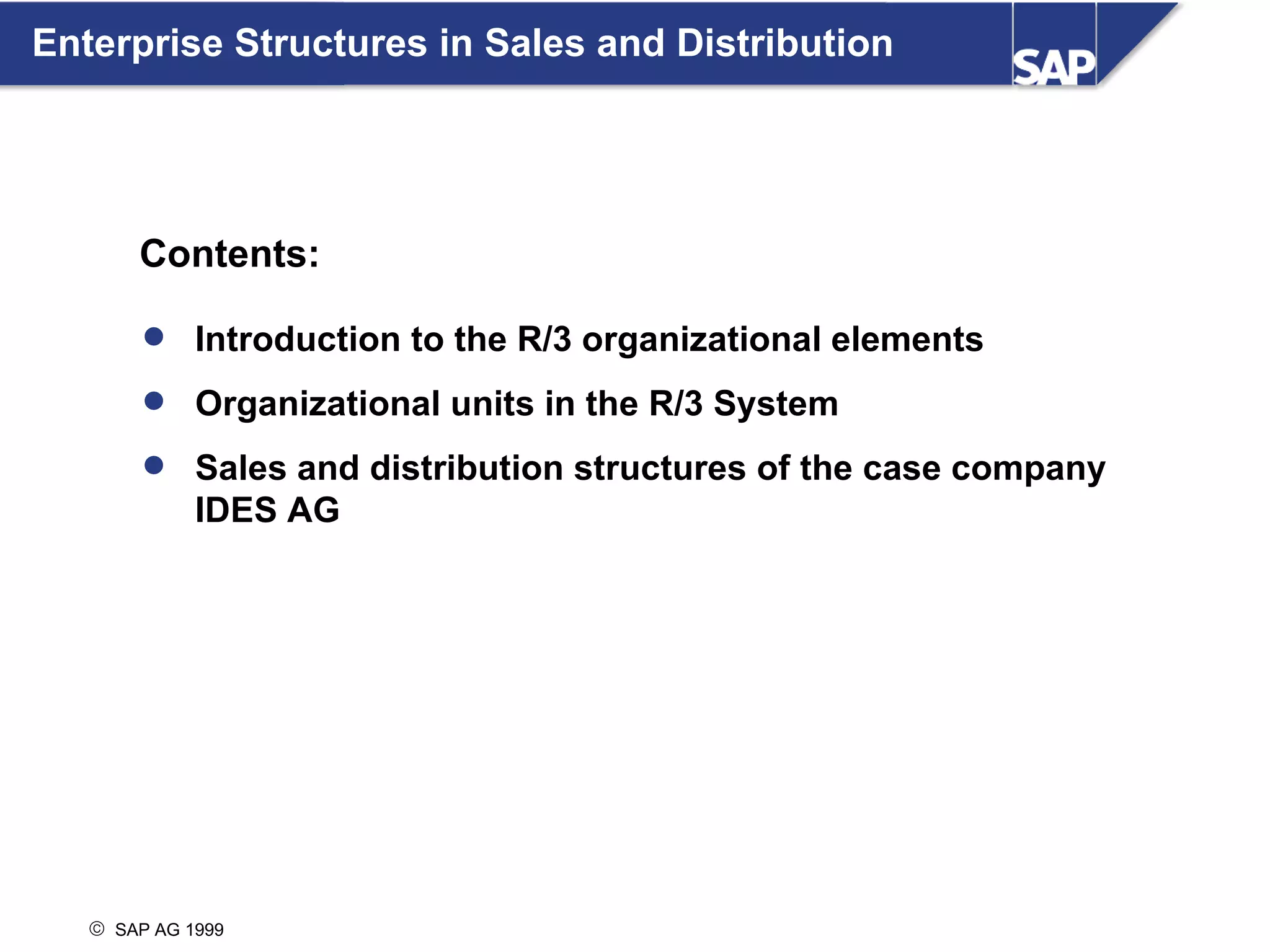 SAP D Enterprise Structure | PPT
