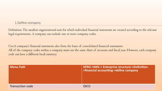 configuration of SAP Enterprise structure | PPTX