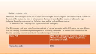 configuration of SAP Enterprise structure | PPTX