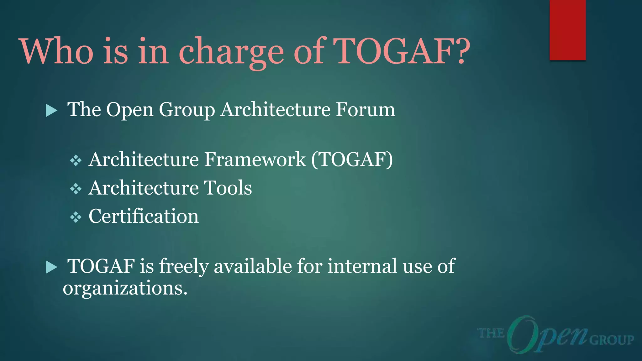 Enterprise system architecture togaf | PPTX