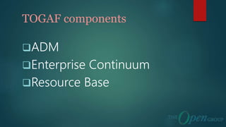 Enterprise system architecture togaf | PPTX