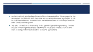 Enterprise Test Data Generation.pptx | Computing | Technology & Computing