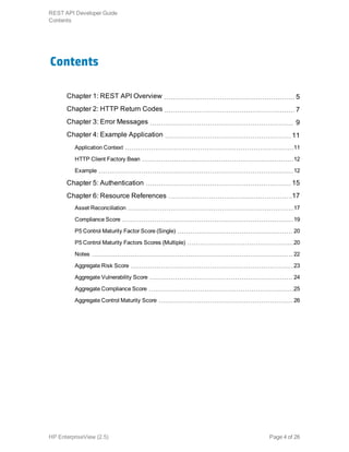 ArcSight Enterprise View REST API Developer's Guide | PDF