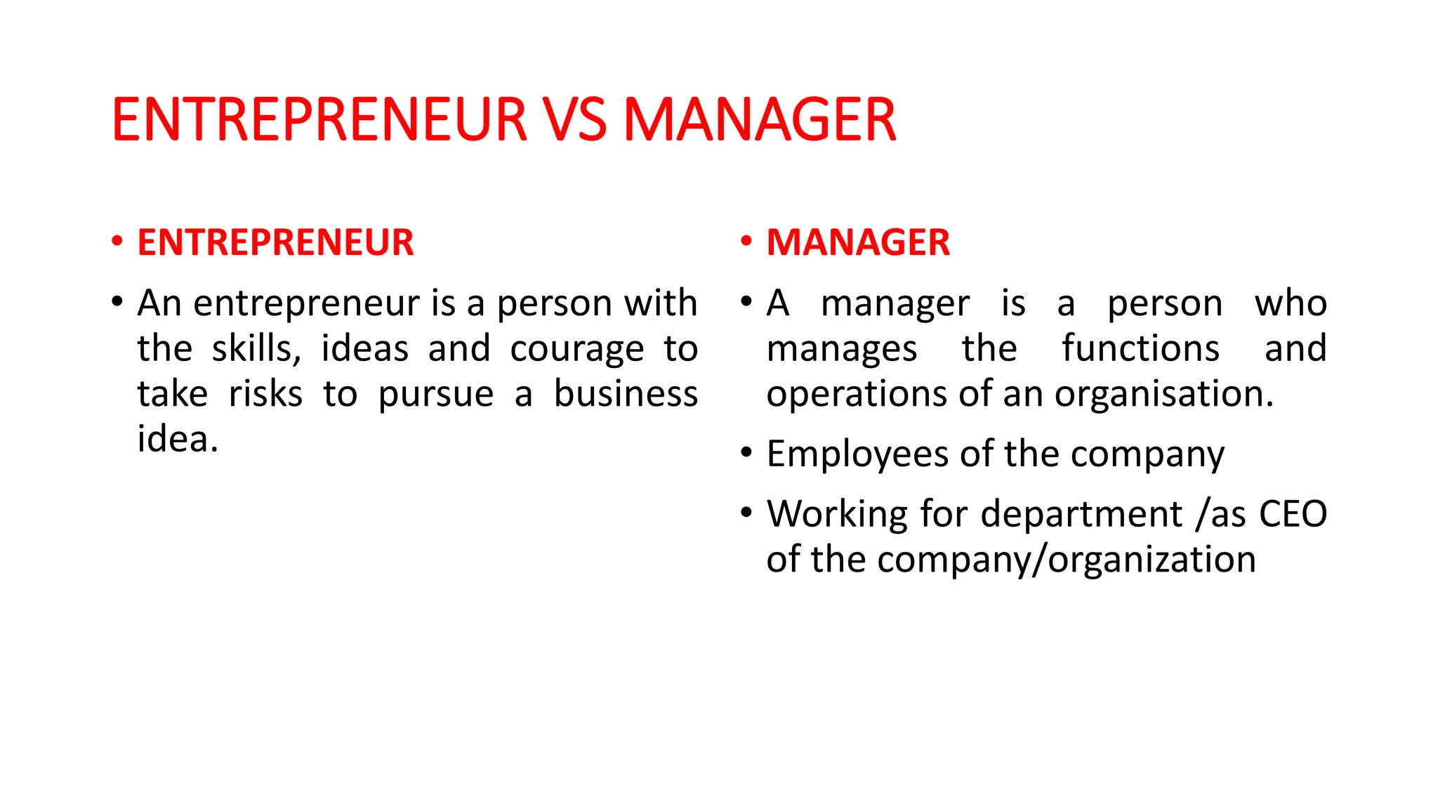 ENTERPRISE VS ENTREPRENEUR VS INTREPRENEUR VS EMPLOYEE VS EMPLOYMENT VS ...