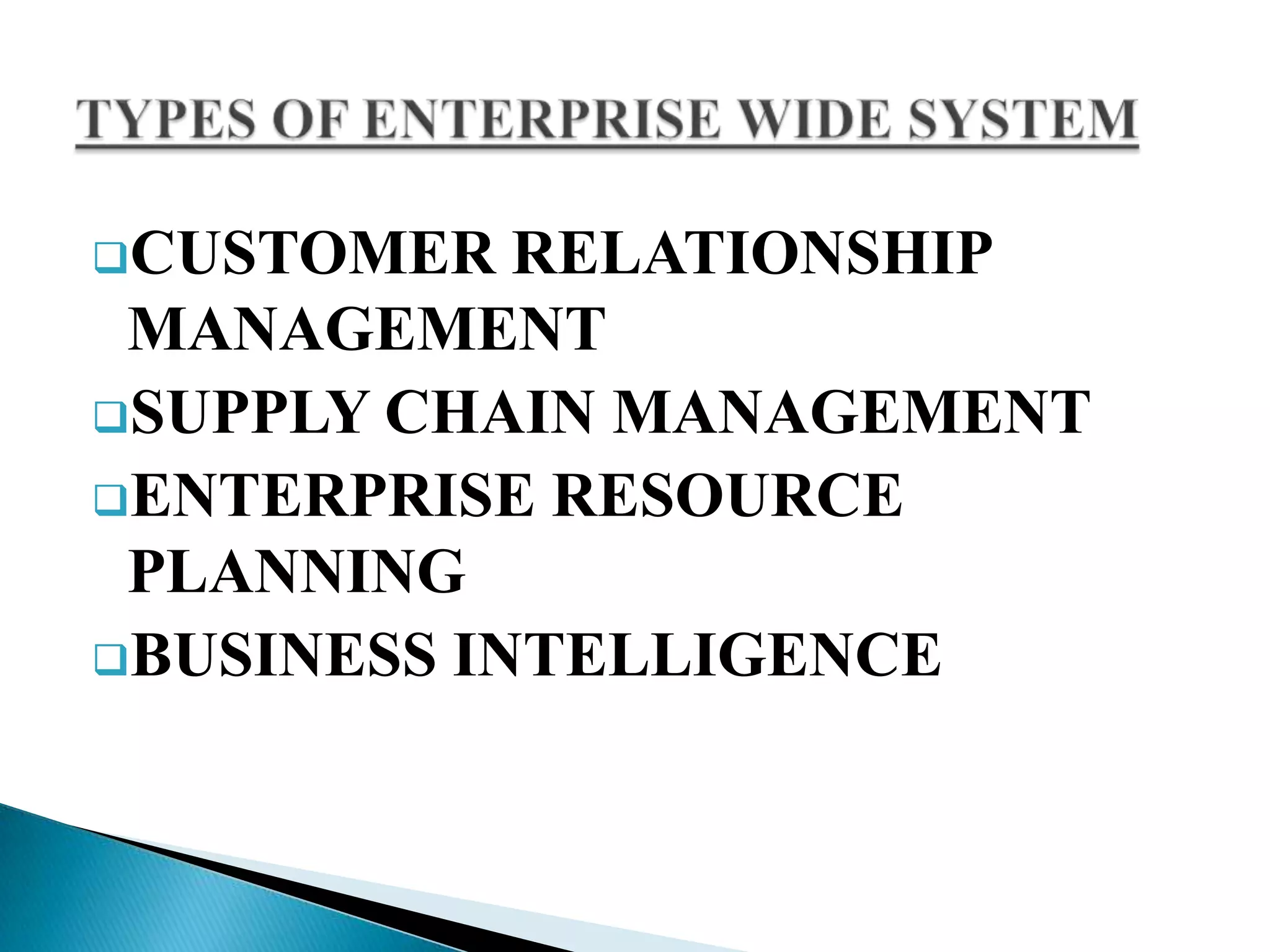 Enterprise wide system | PPTX