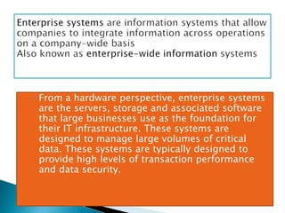 Enterprise wide system | PPTX