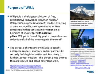 Enterprise wikis in support of bipsr process | PPT