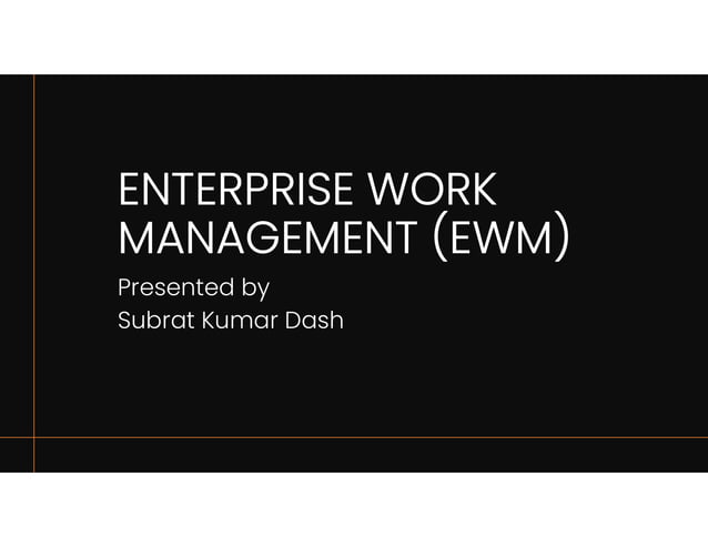 Enterprise work management | PPT